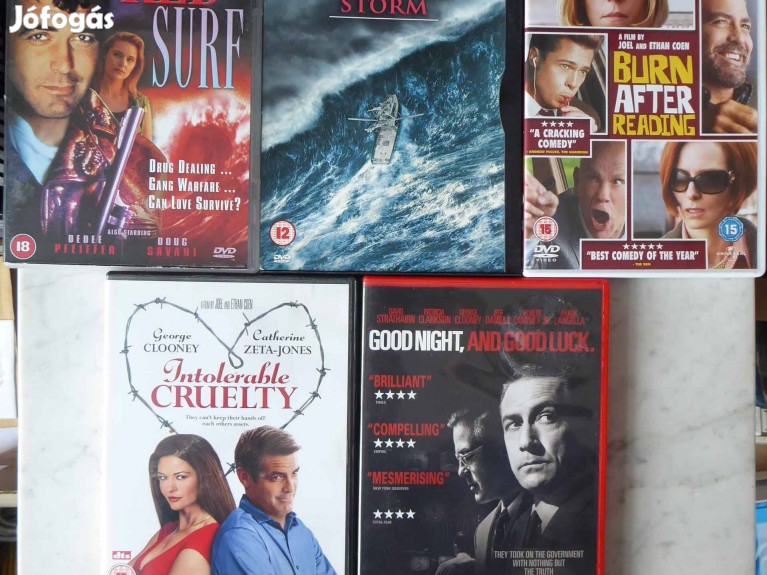 5 DVD George Clooney filmgyűjtemény - XI. kerület, Blu-ray, DVD és VHS ...