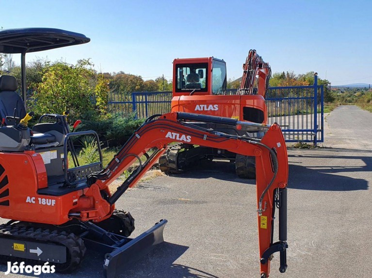 ATLAS AC 18 UF gumihevederes mini forgókotró Új Gép!!! - Tótvázsony ...