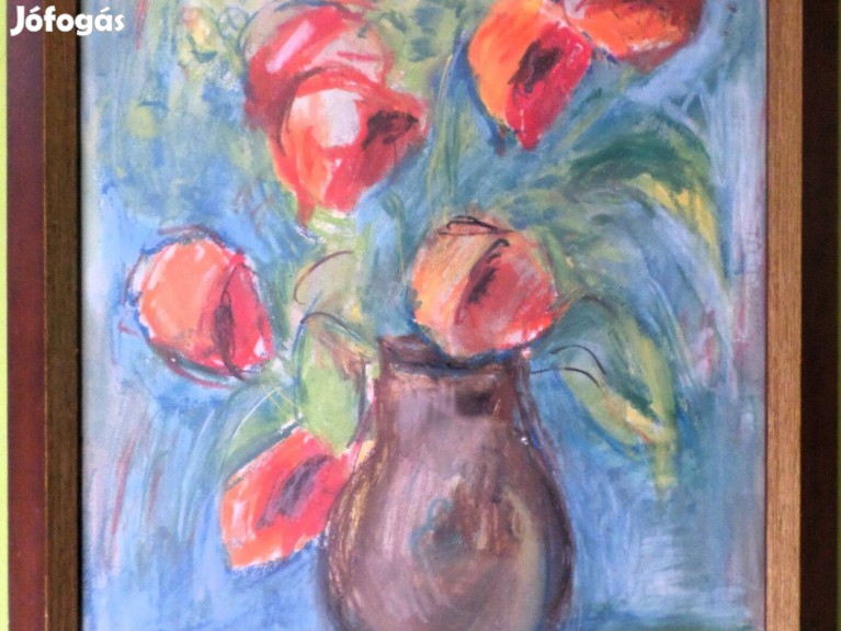 Bényi László: Virágcsendélet - VII. kerület, Festmény - Jófogás