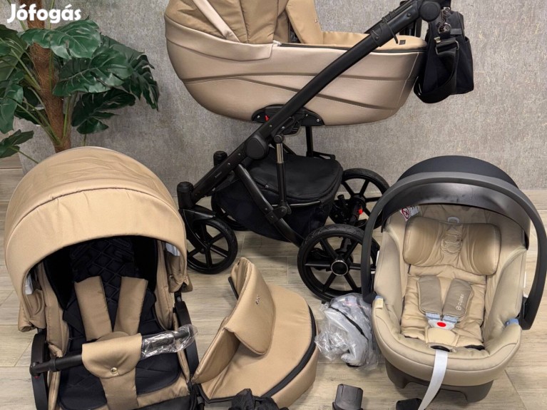 Bexa Ideal csodaszép 3in1 babakocsi bézs Cybex babahordozóval - Sződliget, Babakocsi - Jófogás