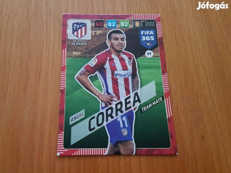 Fifa 365 2017/18 Panini 97 Atlético de Madrid Angel Correa kártya - XIV ...