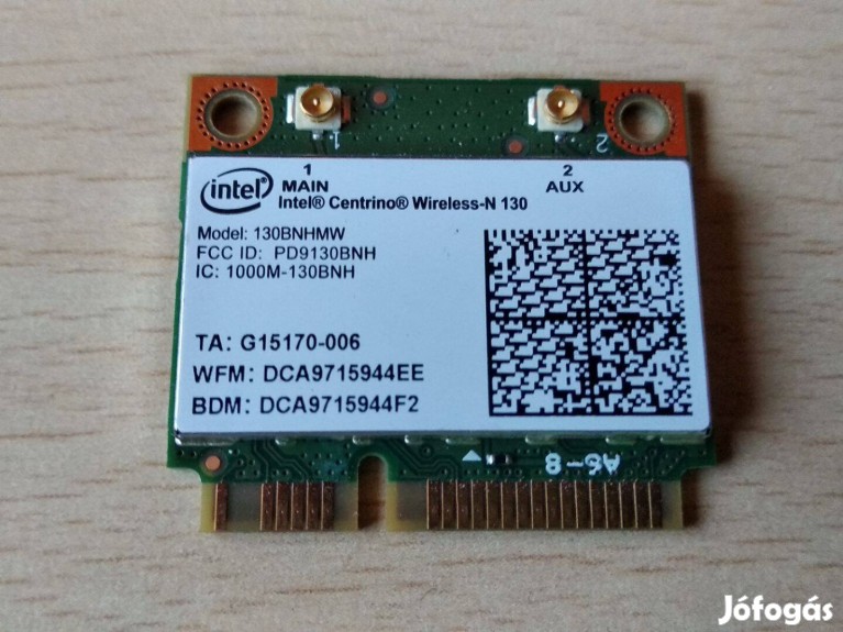 Intel Centrino Wireless-N 130, Laptop WiFi és Bluetooth kártya ...