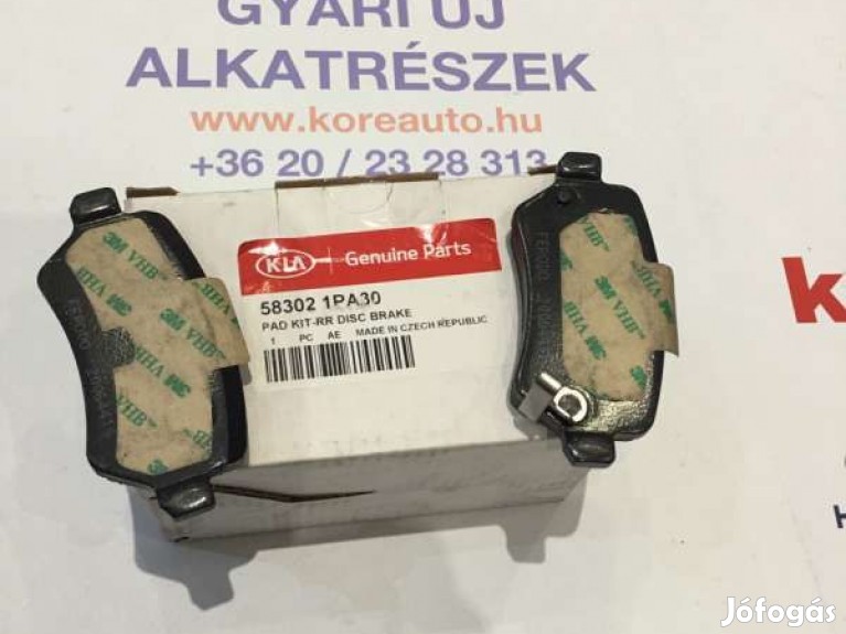 Kia Venga Hyundai ix20 GYÁRI hátsó fékbetét garnitúra 583021PA30 - XV ...