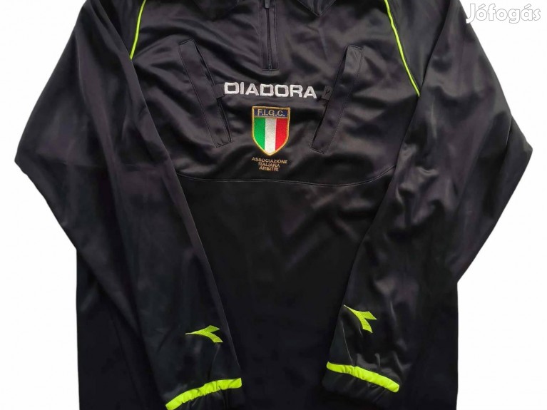 Olaszország Játékvezető Diadora foci mez M-es - Pomáz, Sportruházat ...