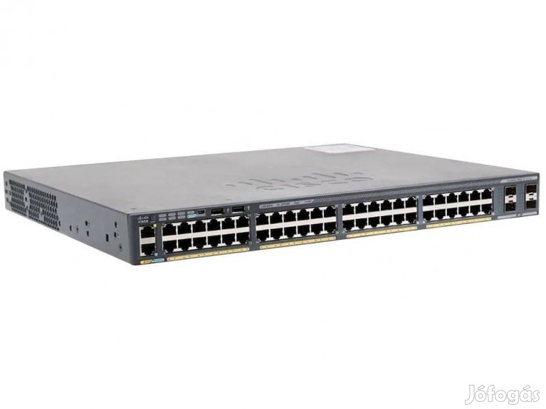Őszi áron! Cisco WS-C2960X-48FPS-L 48 portos POE switch számlával, gar ...