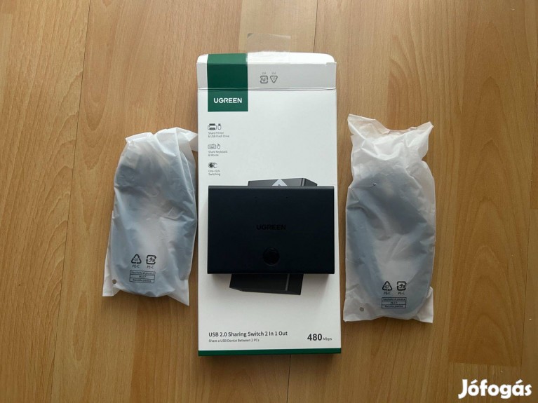 USB-A 2 In 1 Out KVM Switcher - XIV. kerület, Alkatrész, kiegészítő ...