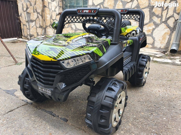 Új 12V-os 2motoros 2személyes gyerek elektromos autó Monster Limited ...