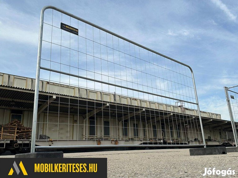 Új Extra Mobilkerítés ívelt sarokkal, plusz merevítéssel Mobil kerítés ...