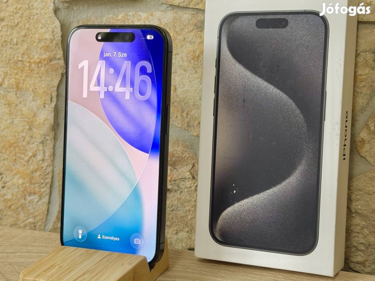 iphone 15 Pro Black Titanium 128GB - XVIII. kerület, Mobiltelefon - Jófogás