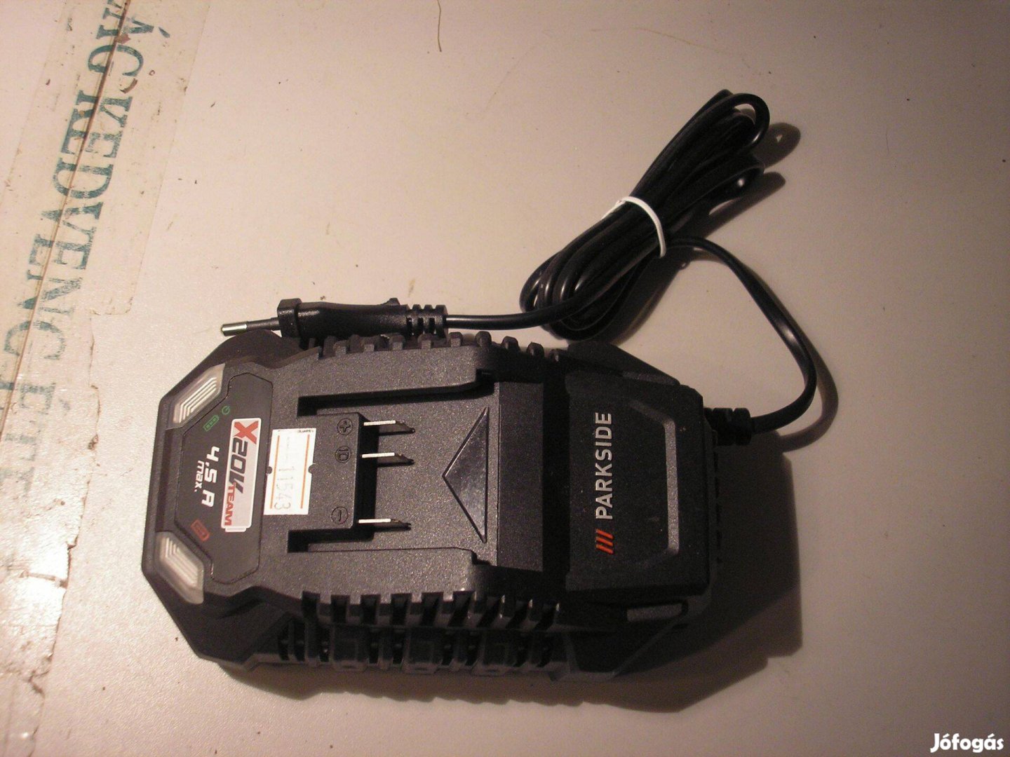11543 Parkside 21,5V 4.5A 120W PLG 20 C3 akkutöltő X20V TEAM - Kulcs, Műszaki, elektronikai ...