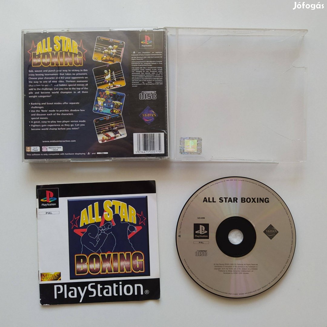 All-Star Boxing Playstation 1 PS1 - XVII. kerület, Playstation konzol ...