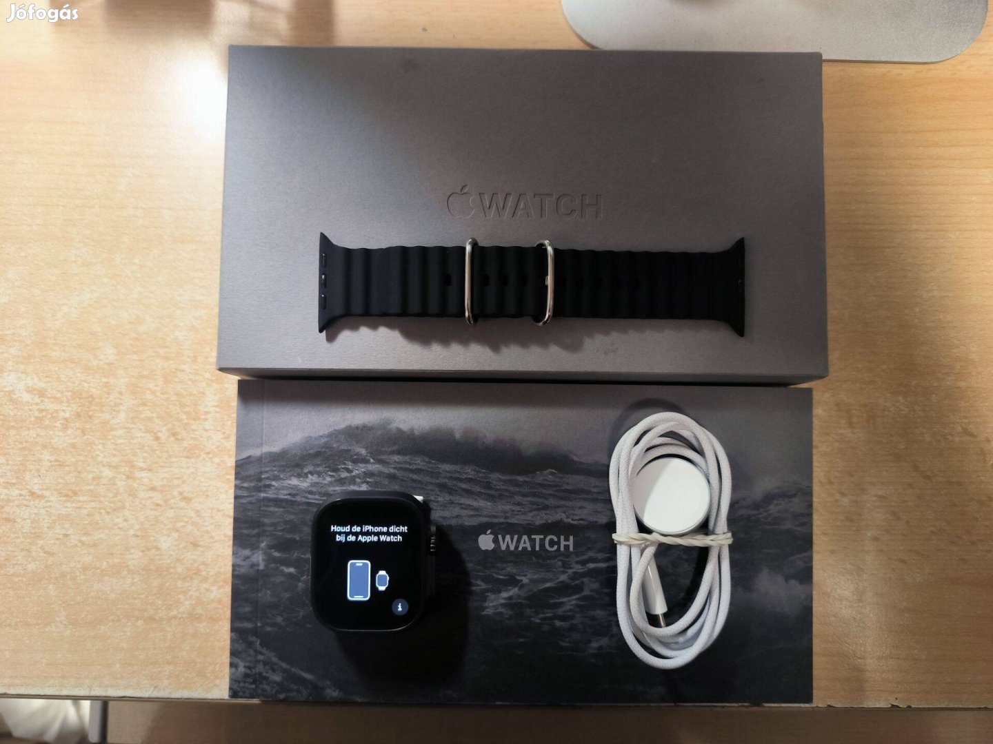 Apple Watch Ultra 2 49mm esim Okosóra Black szinte Új Apple Gari ...