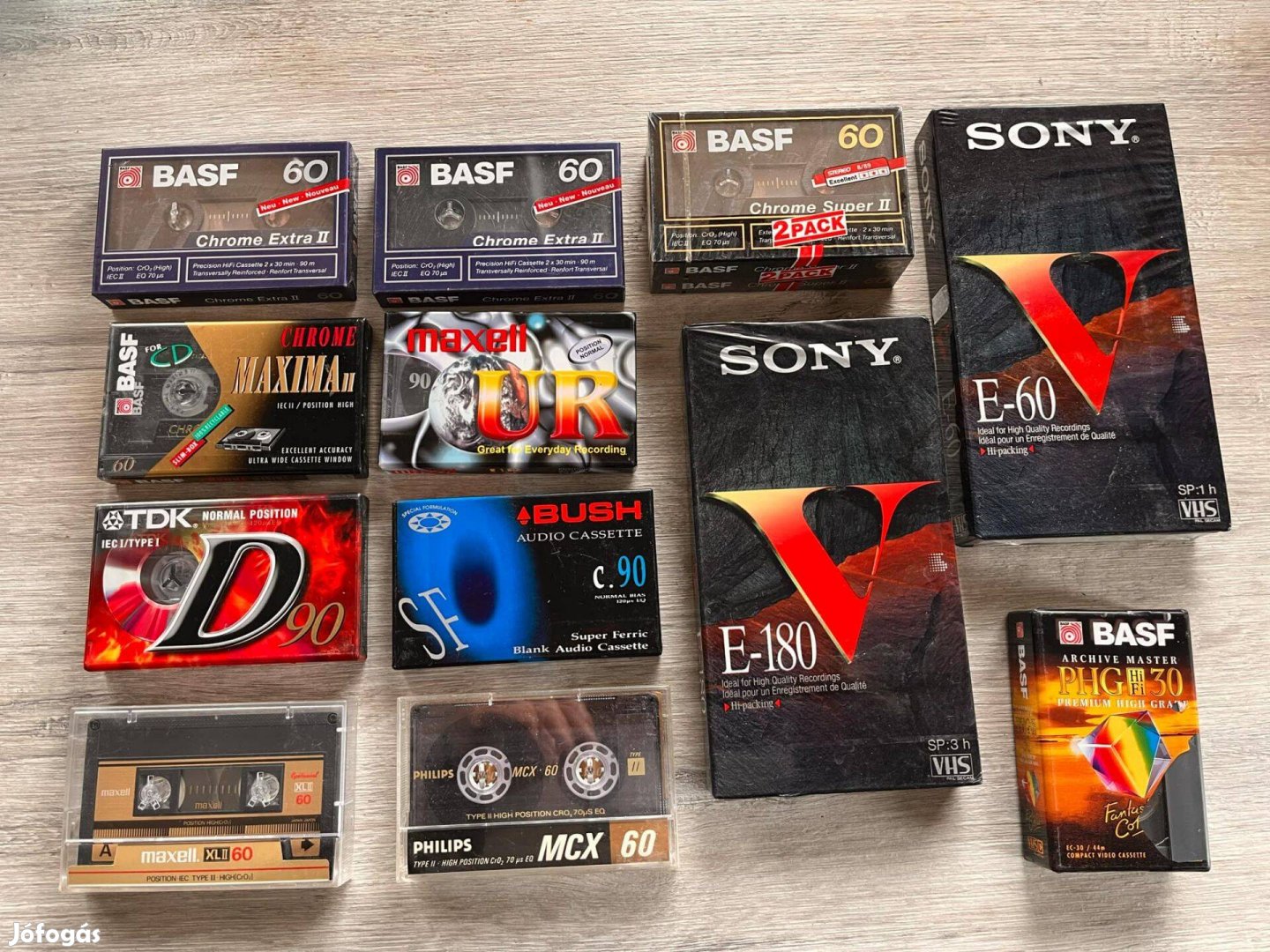 BASF TDK Sony új chrome magnókazetta audio video kazetta Szett - Sümeg, Házimozi rendszer ...
