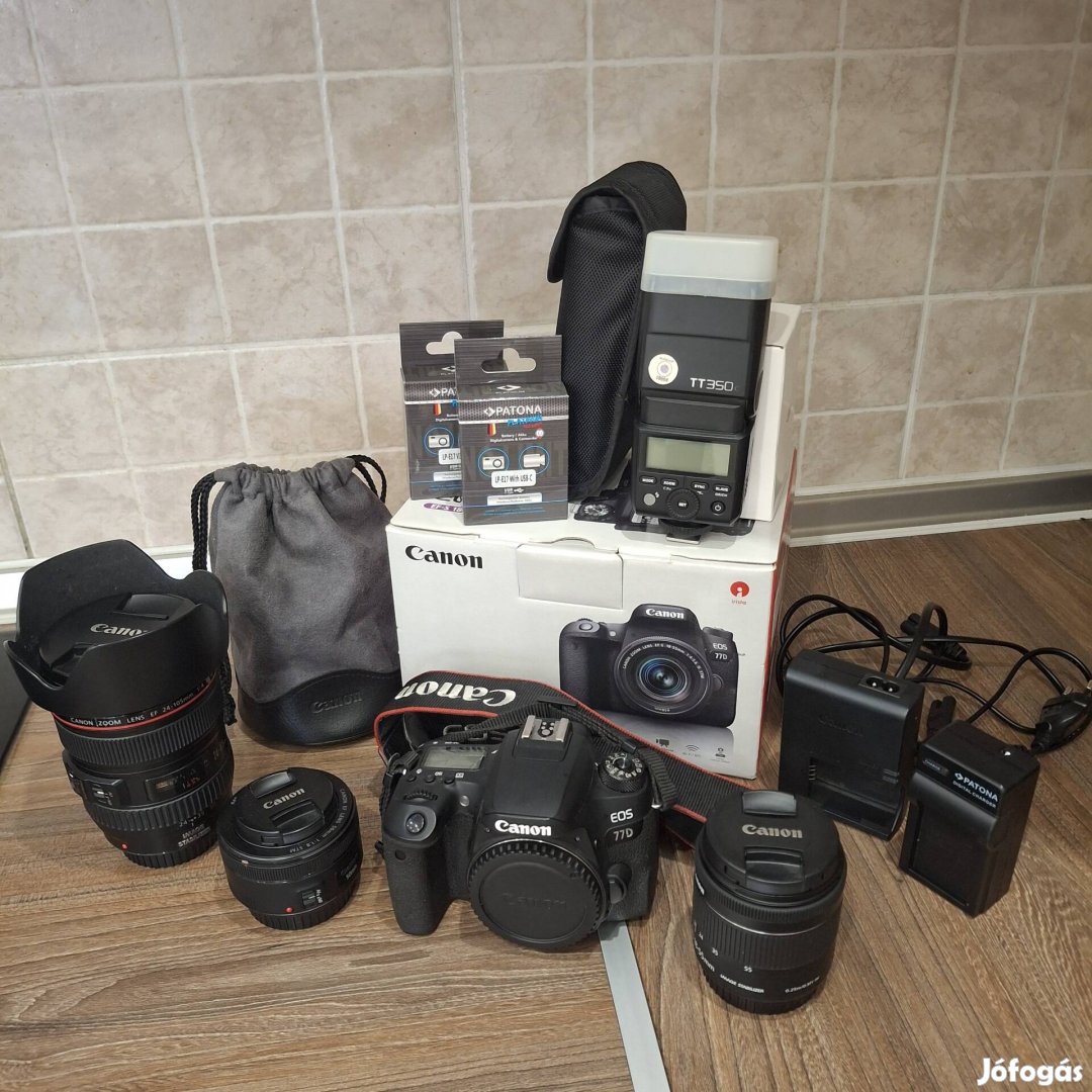 Canon EOS 77D - Poroszló, Digitális fényképezők - Jófogás