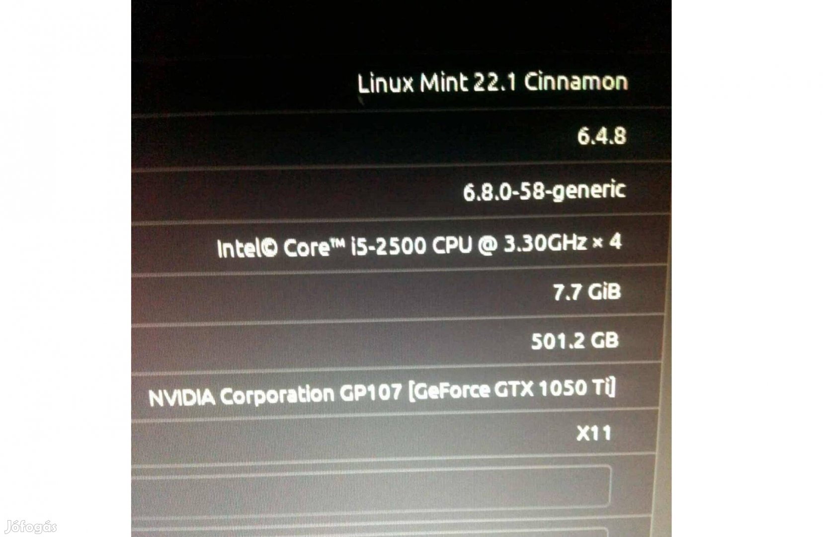 Eladó egy használt massziv gyors pc I5 2500 500GB HDD 8GB Gtx 1050 4G - Geszteréd, Asztali PC és ...