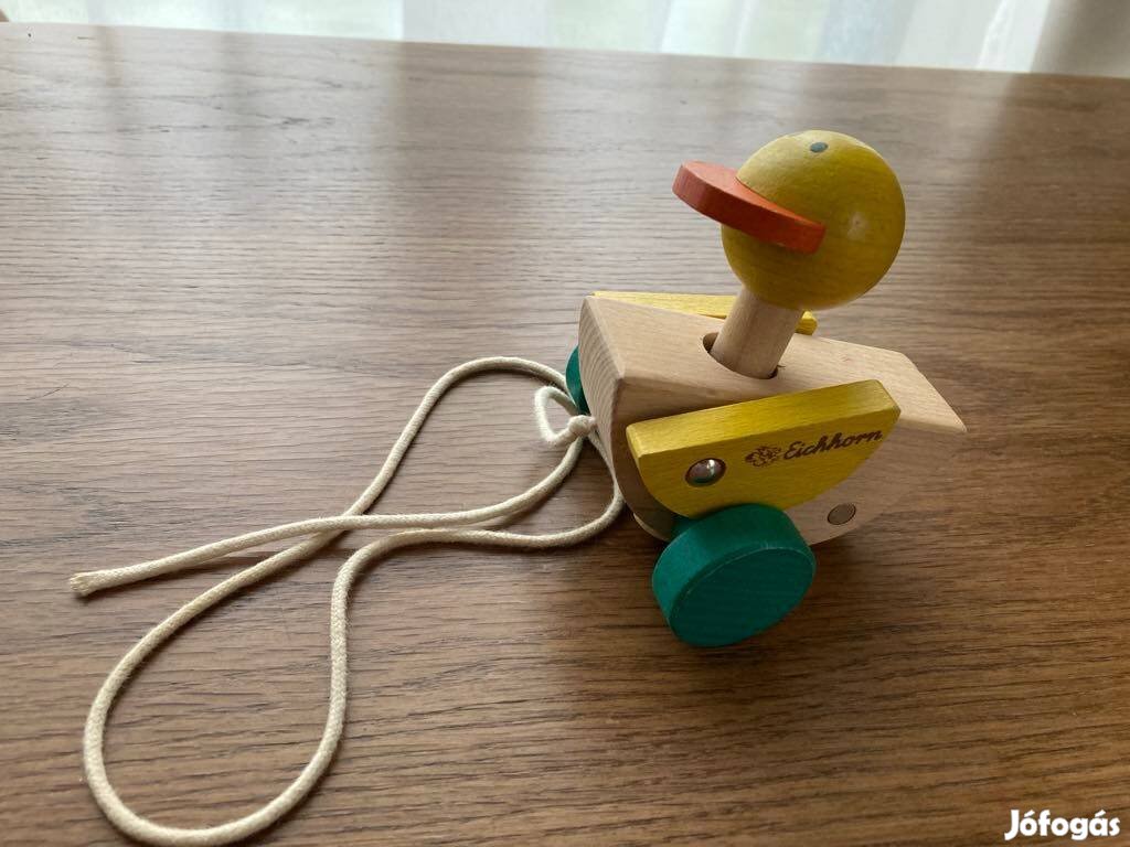 Fa húzogatós kacsa, baba játék (Eichhorn) - Miskolc, Babajáték - Jófogás