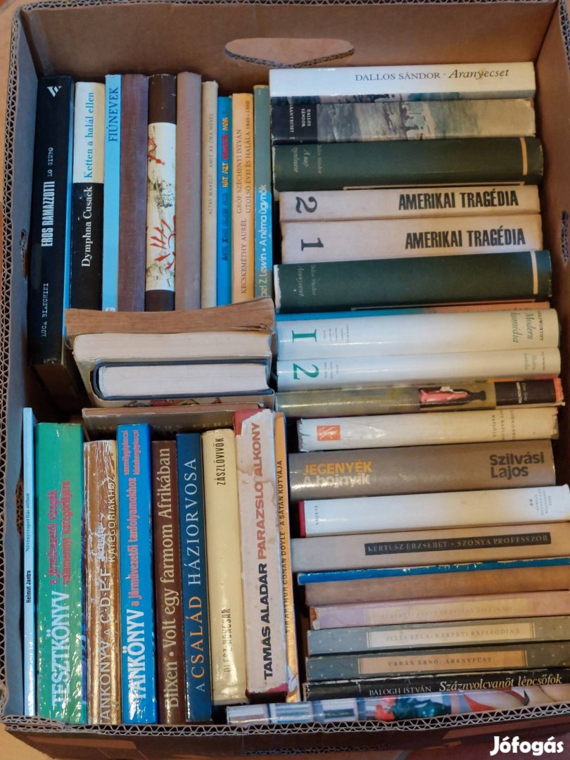 Használt régi könyvek, egy kartonnal - Kaposvár, Könyvcsomag - Jófogás