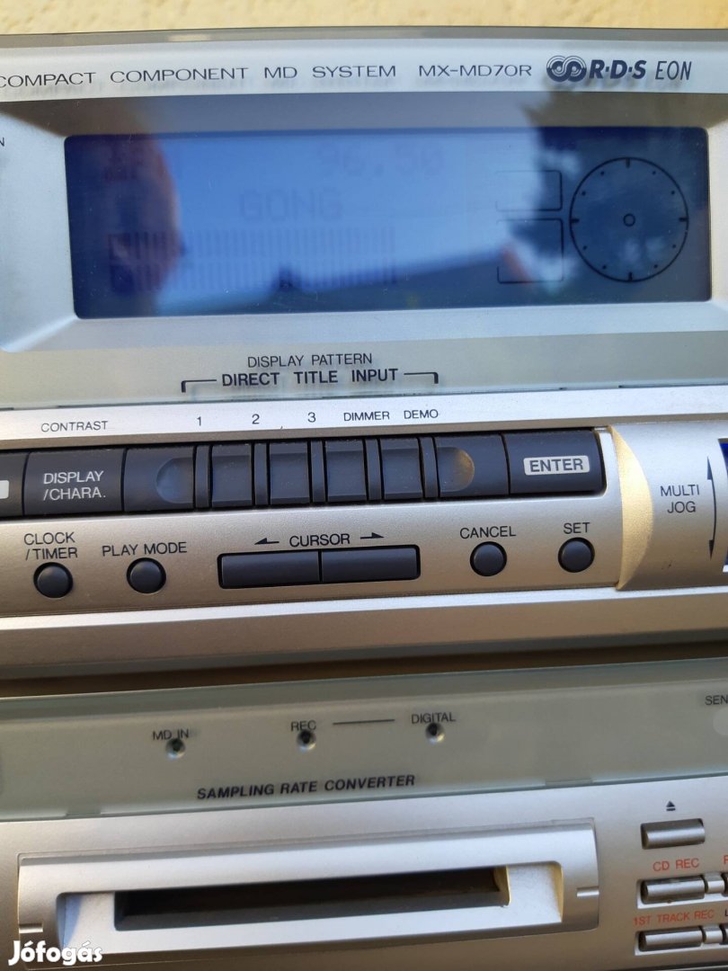 Jvc-Mx-Md 70R. Minidisc,Cd,Kazetta,Erősítővel! Rds rádió,50vatal, - Kecskemét, Hifi torony, mini ...