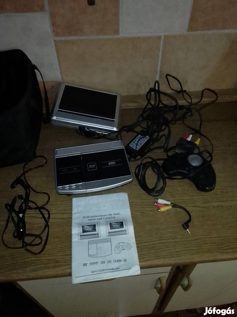 Mctronics utazó dvd lejátszó, monitor, játék konzol szett ...