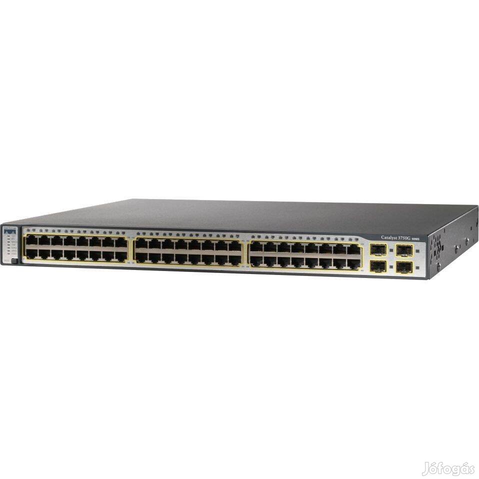 Őszre! Gigabites PoE-s Cisco C3750G-48PS-S 48 portos switch számlával ...