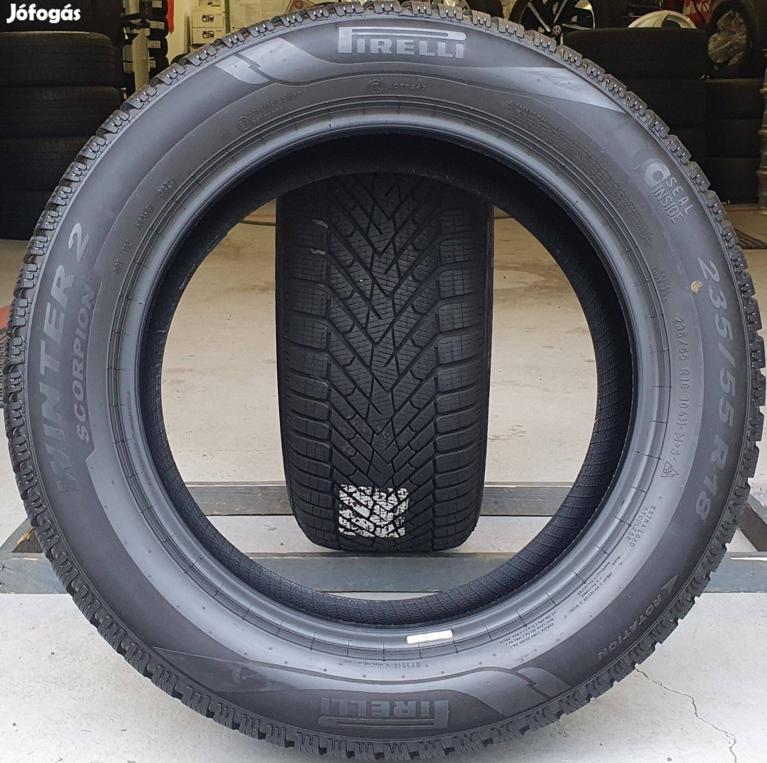 Pirelli Scorpion Winter 235/55 R18 téli gumi 2db 2024. /T183 - Kiskunmajsa, Felnik ...