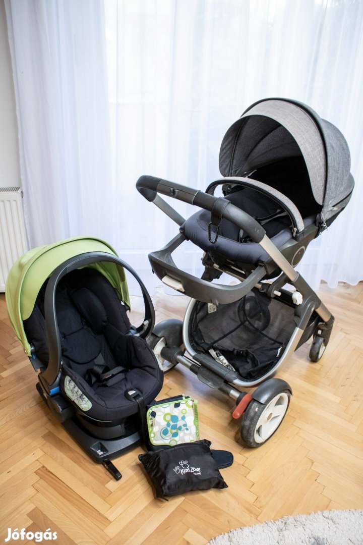 Stokke Babahordozó + Isofix talp + Váz + Sportrész + Kiegészítők - II. kerület, Babakocsi - Jófogás