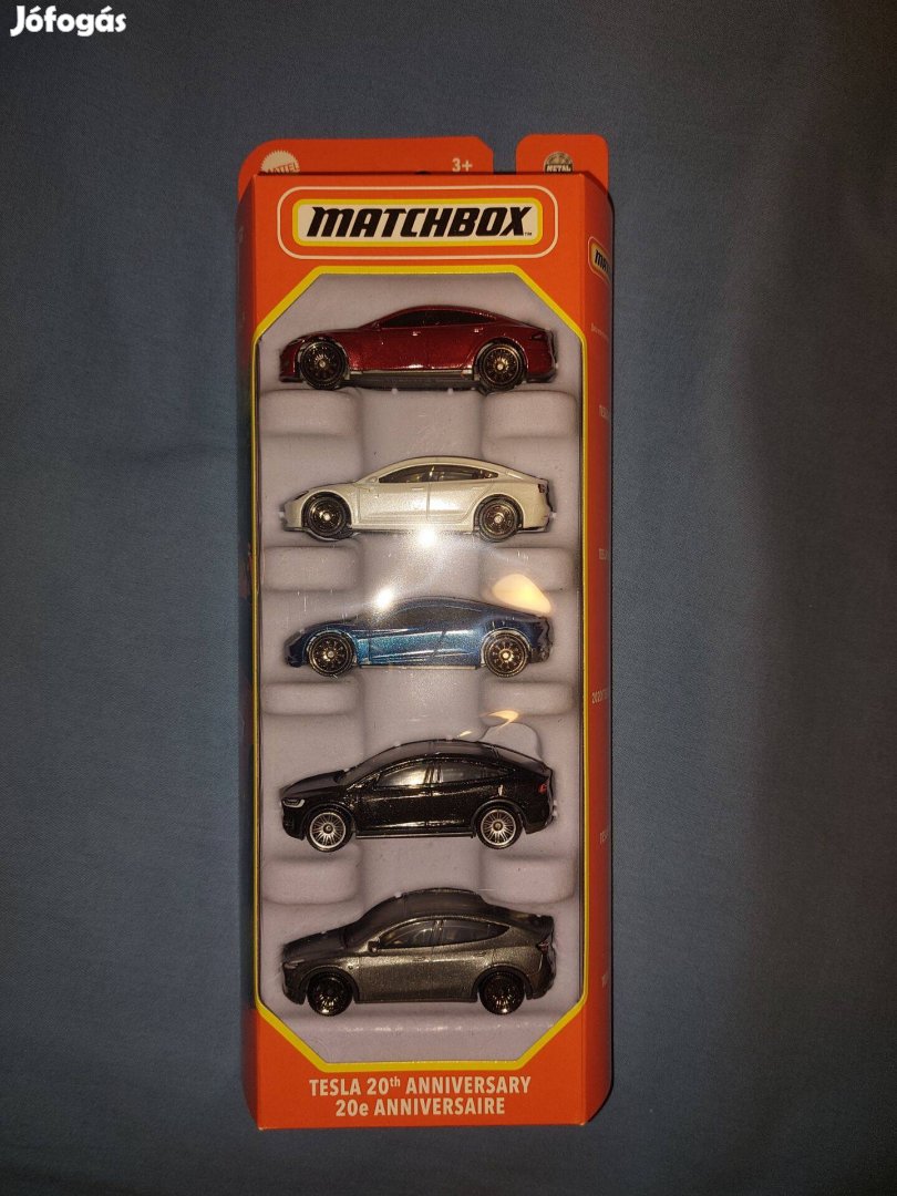 Tesla 20th Anniversary Matchbox Match Box Hot Wheels kisautó e-autó ...