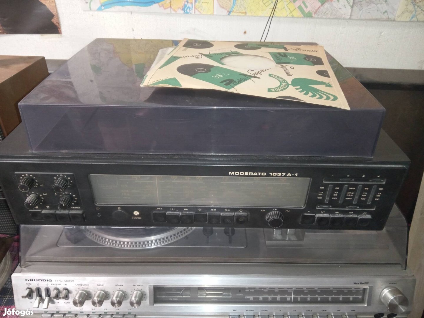 Tesla Moderato 1037 A-1 Rádiós erősítő lemezjátszó és hangfal - X ...