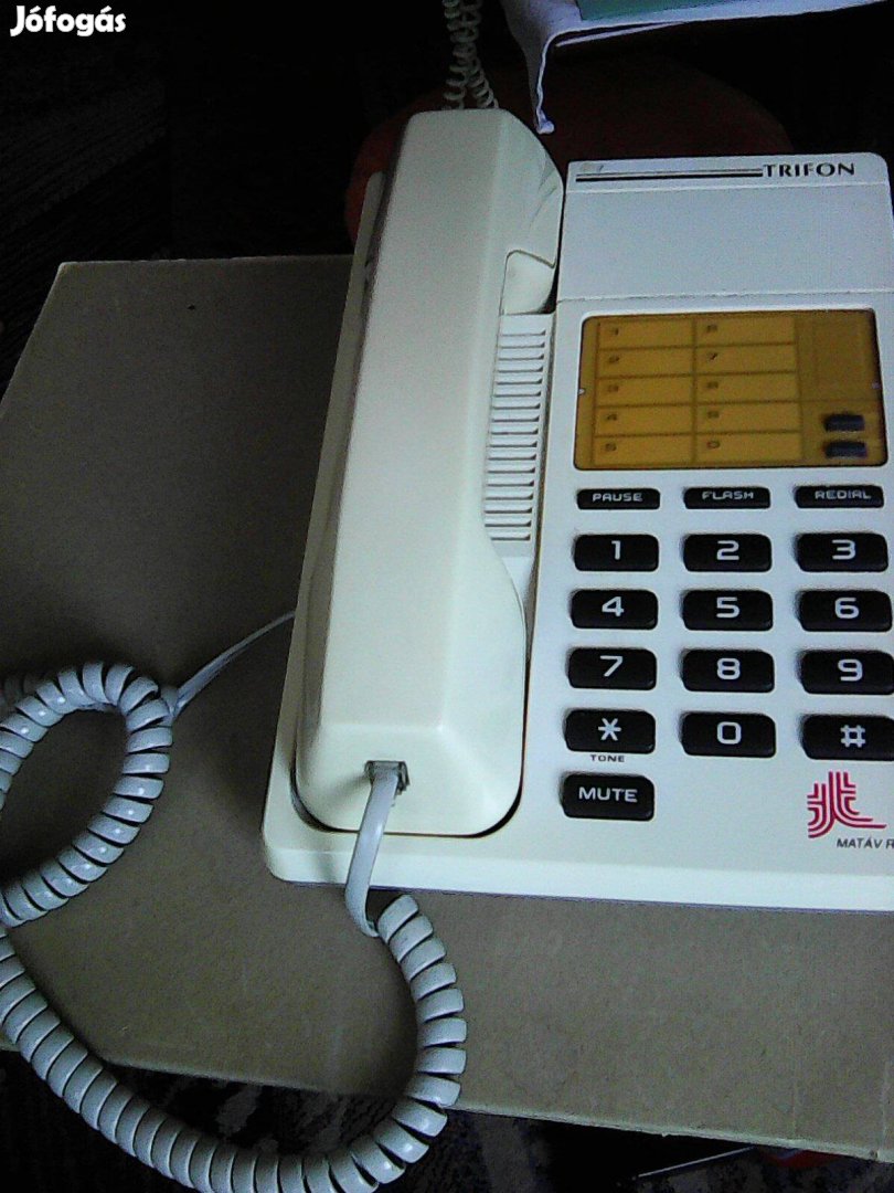 Trifon vezetékes nyomó gombos telefon Matáv emblémával - IX. kerület ...