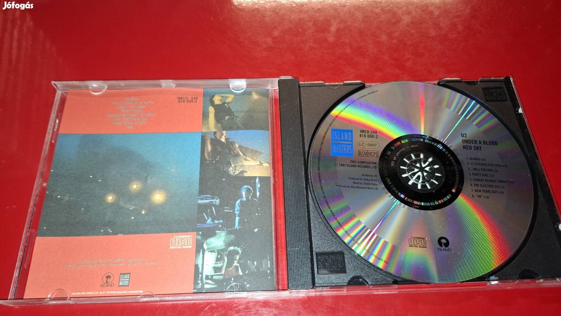 U2 Live /Under a blood red sky Cd - VIII. kerület, Bakelit, CD, kazetta ...