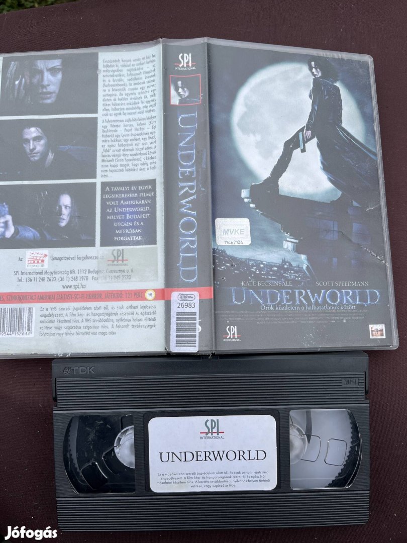 Underworld vhs kistok - Alsószenterzsébet, Blu-ray, DVD és VHS - Jófogás