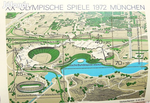 Ibra München 1973 bélyeg blokk - XII. kerület, Gyűjtemények - Jófogás